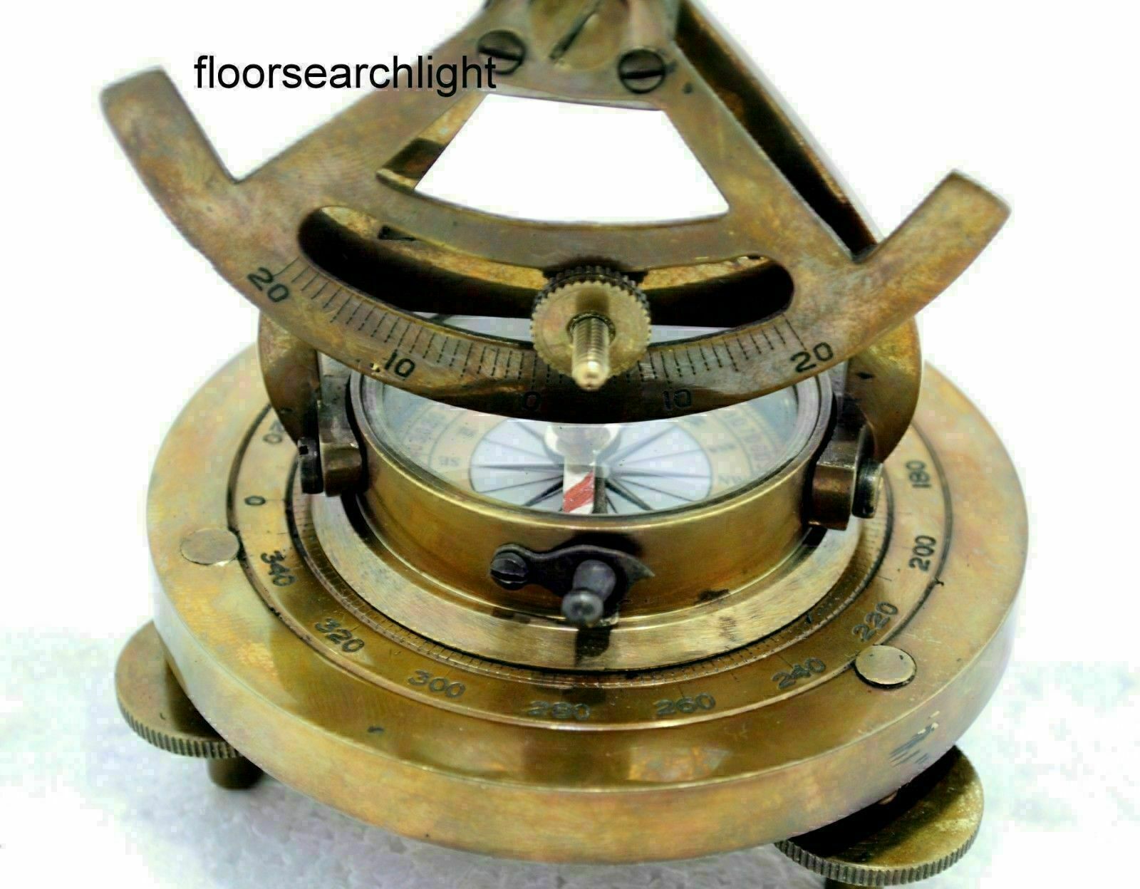 Vintage Brújula Survey Instrumento Latón Teodolito Alidade Transit Telescopio | eBay