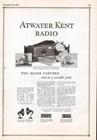 1926 ATWATER KENT RADIO RECEIVER SPEAKER MODEL 32 MUSIC PHILADELPHIA AD ...