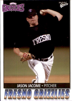 2004 Fresno Grizzlies Multi-Ad #12 Jason Jacome Tucson Arizona AZ ...