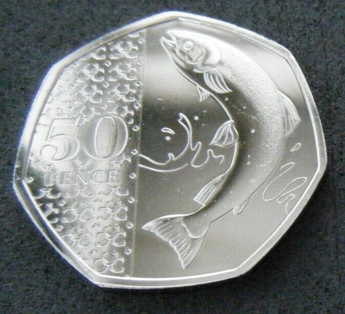 2023 Atlantic Salmon BU 50p Coin Brilliant Uncirculated - Crown Privy ...