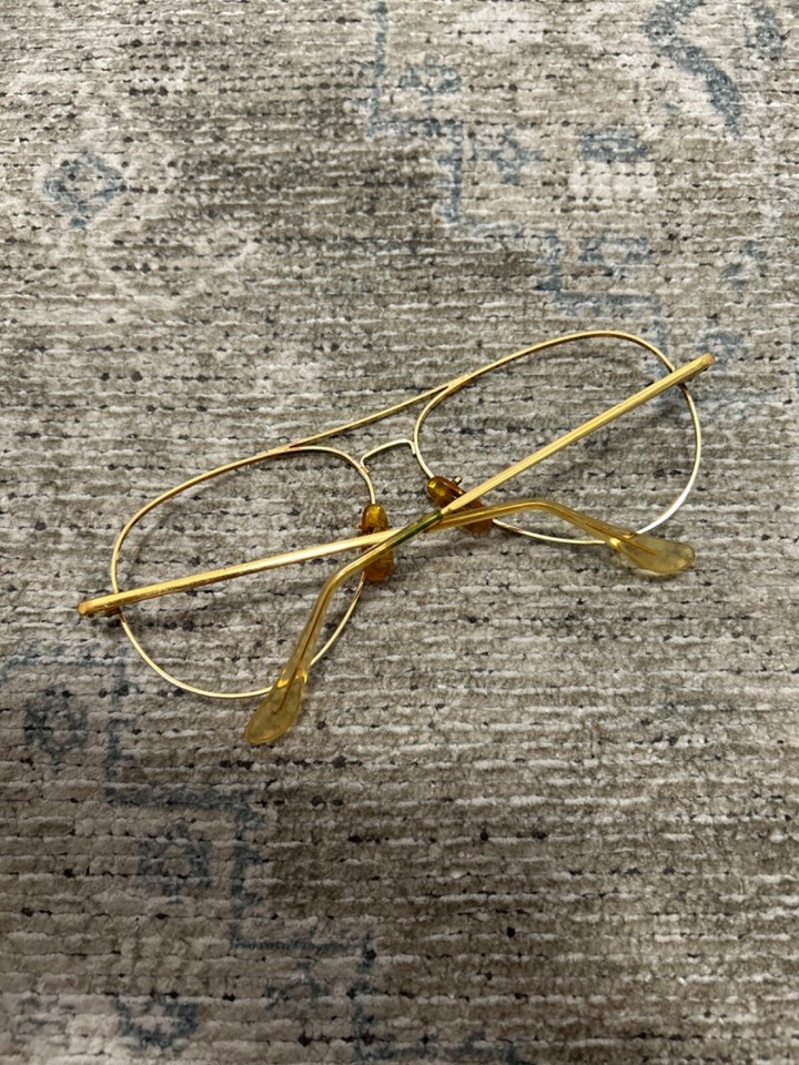 Ray Ban 23K GP BL vintage 80s made USA aviator sunglasses frames 64 15 ...