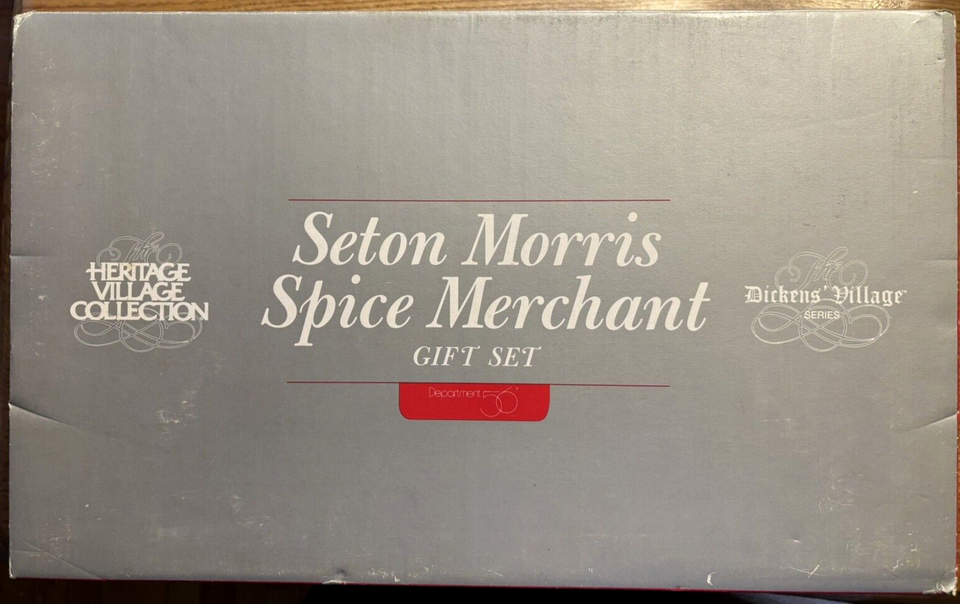 Dept 56 Dickens Village Seton Morris Spice Merchant Gift 10 PIECE Set ...
