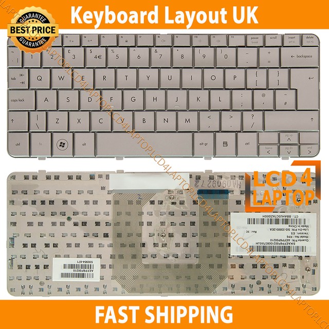 HP Mini 310 Fp6 580952-29 P/n Sg-33800-2ea Laptop Keyboard UK Layout ...