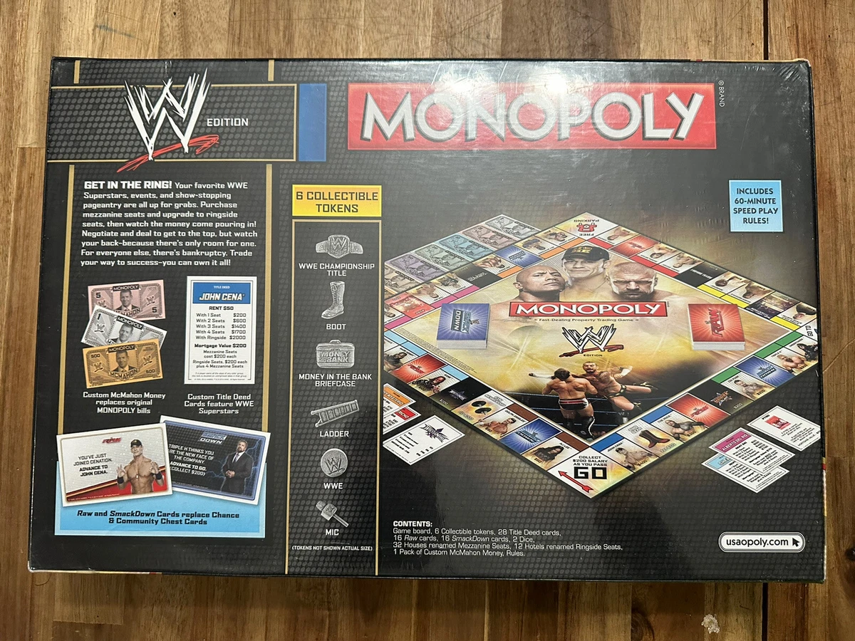 Wwe Full Size Monopoly Board