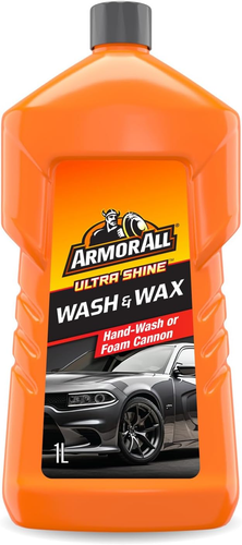 Armor All Wash and Wax, 1L, Dual Action Formula Car Shampoo and Polish ...