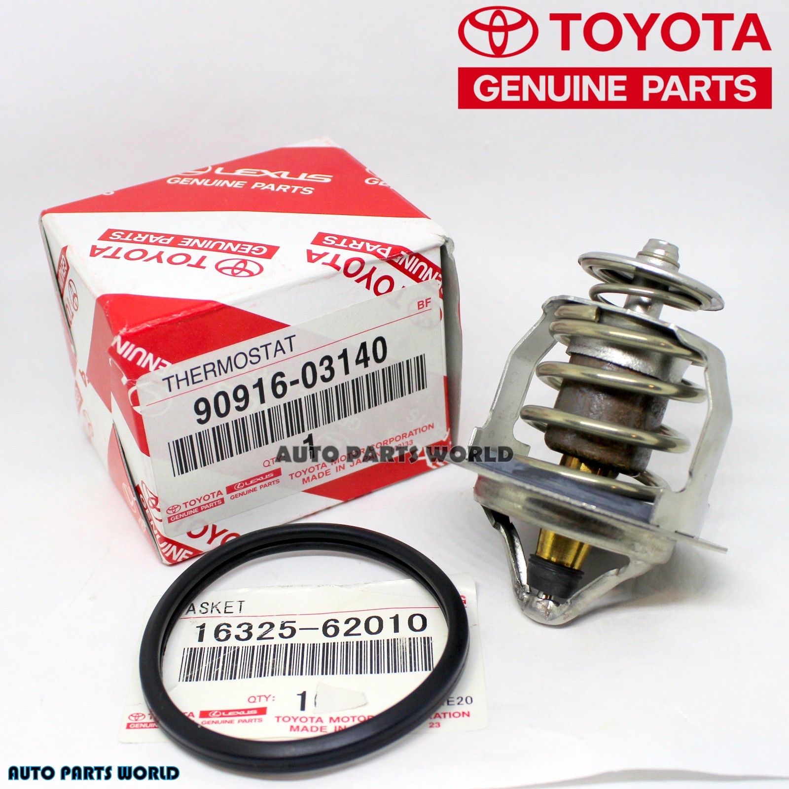 GENUINE TOYOTA CAMRY HIGHLANDER SIENNA ES350 RX350 COOLANT THERMOSTAT W ...