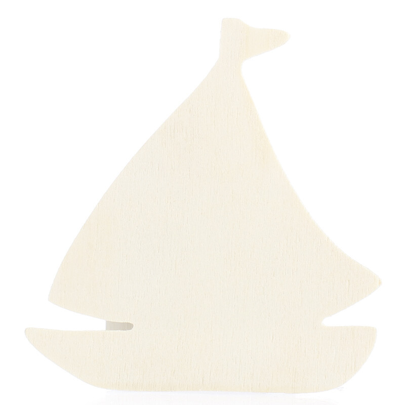 Package of 36 Unfinished Wooden Sailboat Cutouts for Crafting | eBay