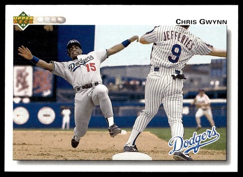 1992 Upper Deck Baseball Card Chris Gwynn Los Angeles Dodgers #689 | eBay