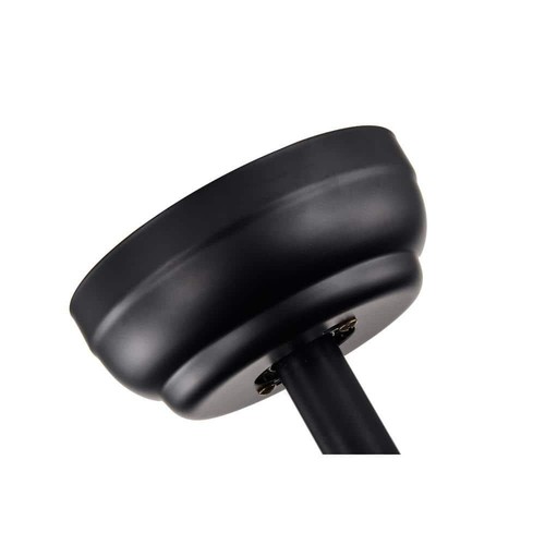 Ella 52 in. Indoor Matte Black Glam Ceiling Fan with Crystal Light Kit ...