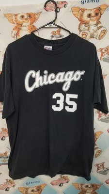 Frank Thomas #35 Chicago White Sox Vintage MLB 90s Black Jersey Shirt ...