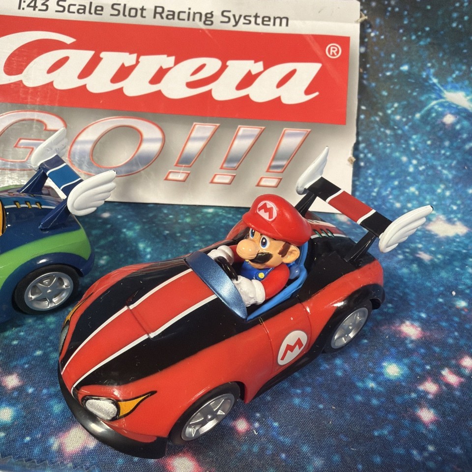 Carrera GO!!! Mario Kart Mach 8 Slot Cars Mario & Luigi 1:43 Scale | eBay