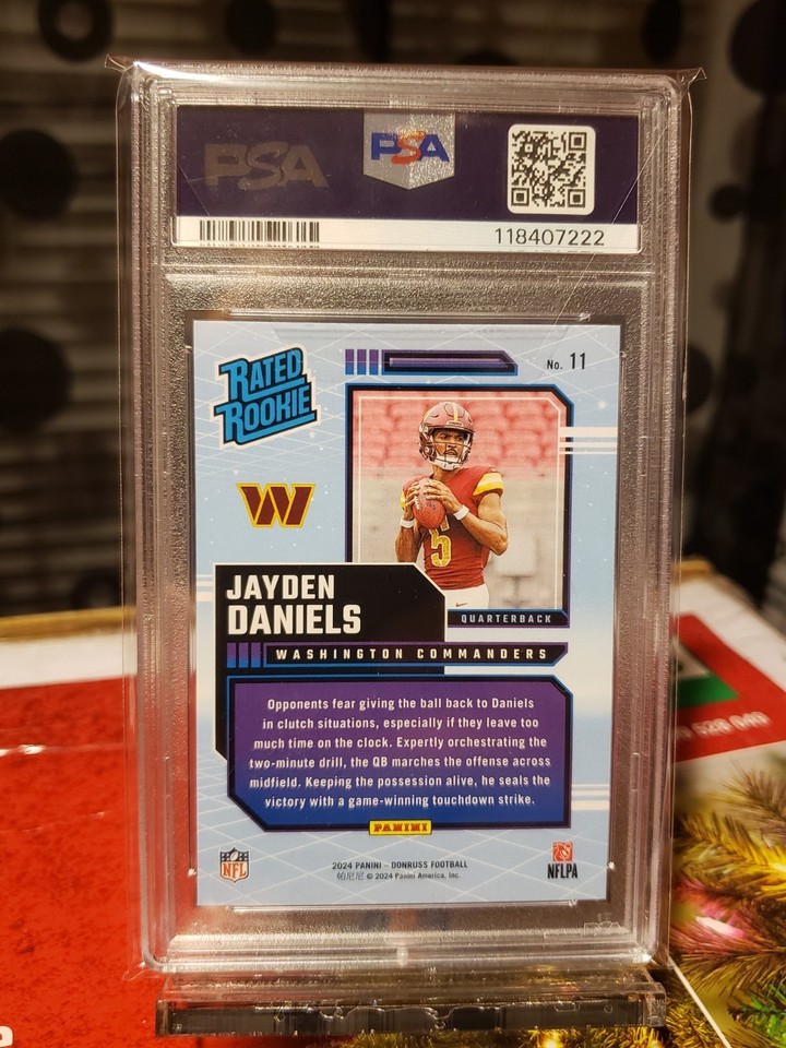 2024 Panini Donruss Jayden Daniels retro Rated Rookie PSA9 SSP | eBay
