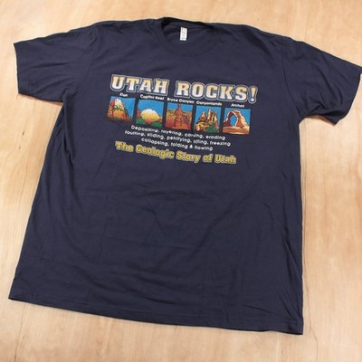 Utah Rocks rock geology t-shirt XL y2k 90s nature earth day tourist vtg ...