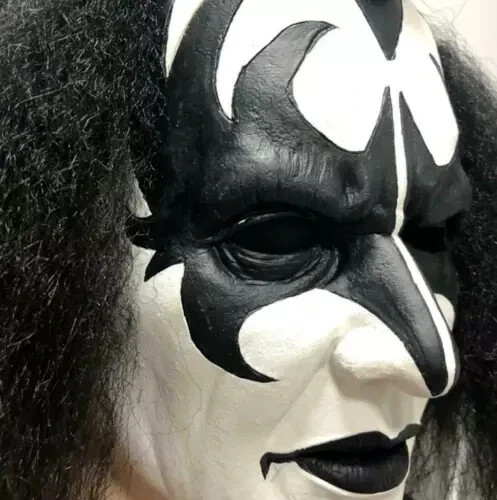 Kiss Band Gene Simmons Latex Mask Cosplay Mask Halloween Party Costume ...