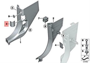 BMW X3 X4 M F25 F26 X3 18D 18I 20DX 20I 20IX OBD CONNECTOR COVER ...