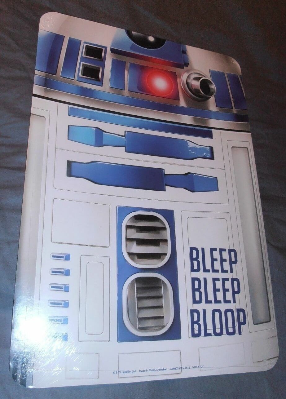STAR WARS R2D2 Two Sided Wall Sign 12x8 BLEEP BLEEP BLOOP New Movie Robot (B14) | eBay