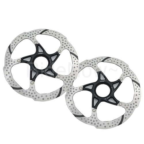 2x180mm TRP TRP-25 Road/GRX/MTB Bike Disc Brake Rotor Centerlock two ...