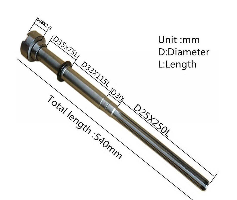 Milling Machine Shaft Spindle Taiwan Rocker NT30 Vertical Mill Part ...