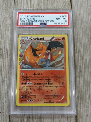 PSA 8 2016 Pokemon XY Charizard Radiant Collection #RC5 Graded | eBay