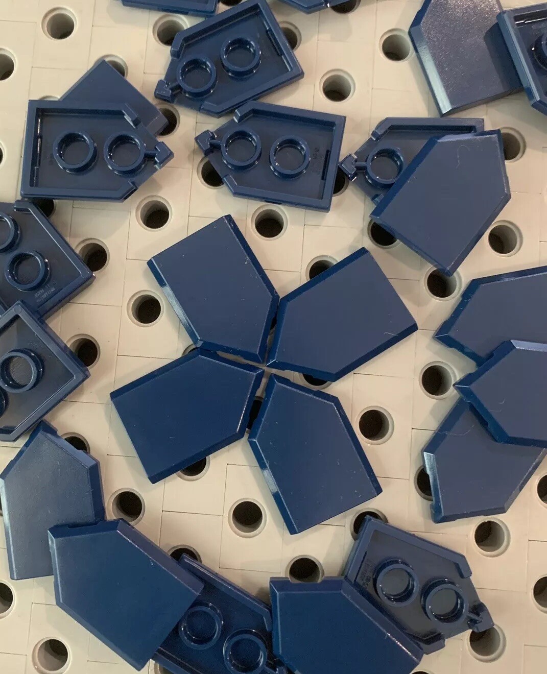 Lego 2x3 Earth Blue Flat Tiles With Angle Smooth Finishing Floor Lot Of ...
