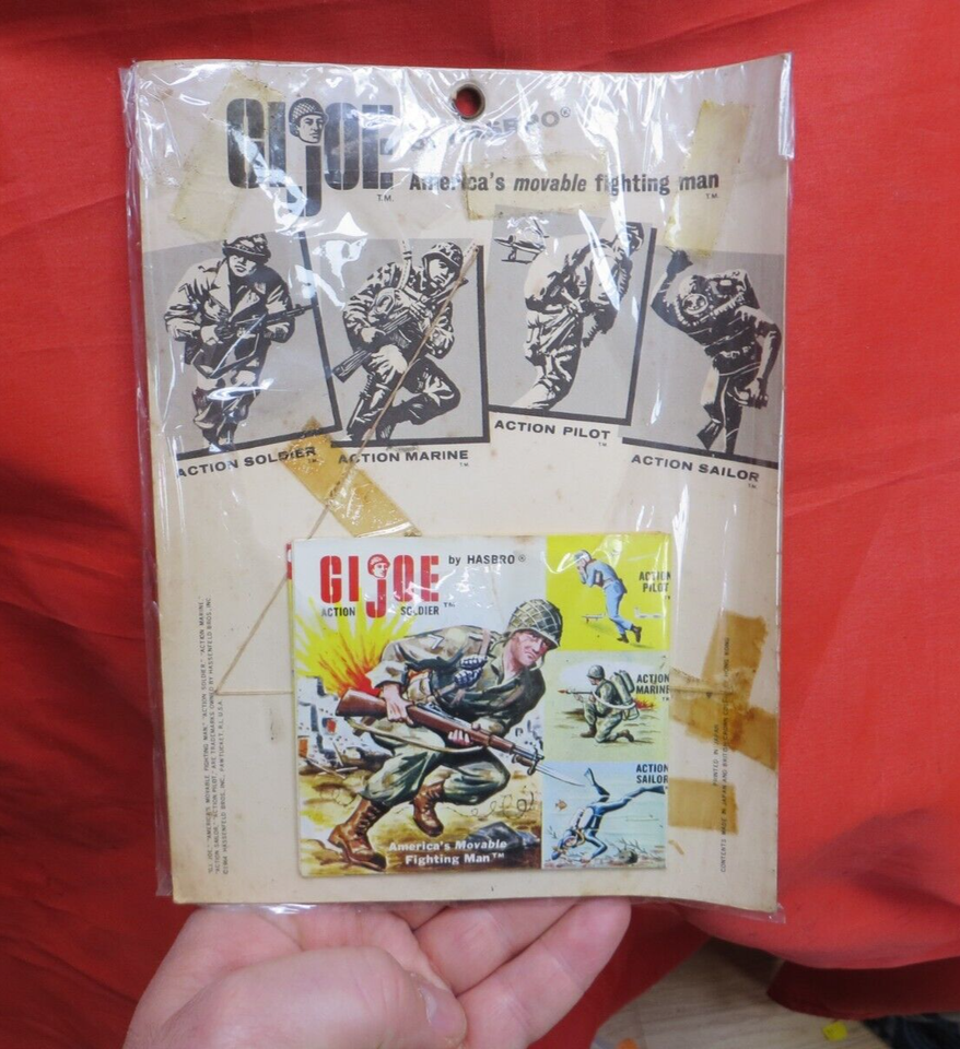 1964 VINTAGE GI JOE JOEZETA: EARLY ISSUE #7702 ACTION MARINE PONCHO MOC ...