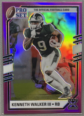 2022 Leaf Pro Set Draft PINK Kenneth Walker III #PSB-KW2 Rookie XRC | eBay