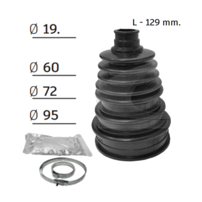 Durable Stretch CV Boot Kit - Flexi Rubber - fits Merc Benz SLS AMG 10 ...