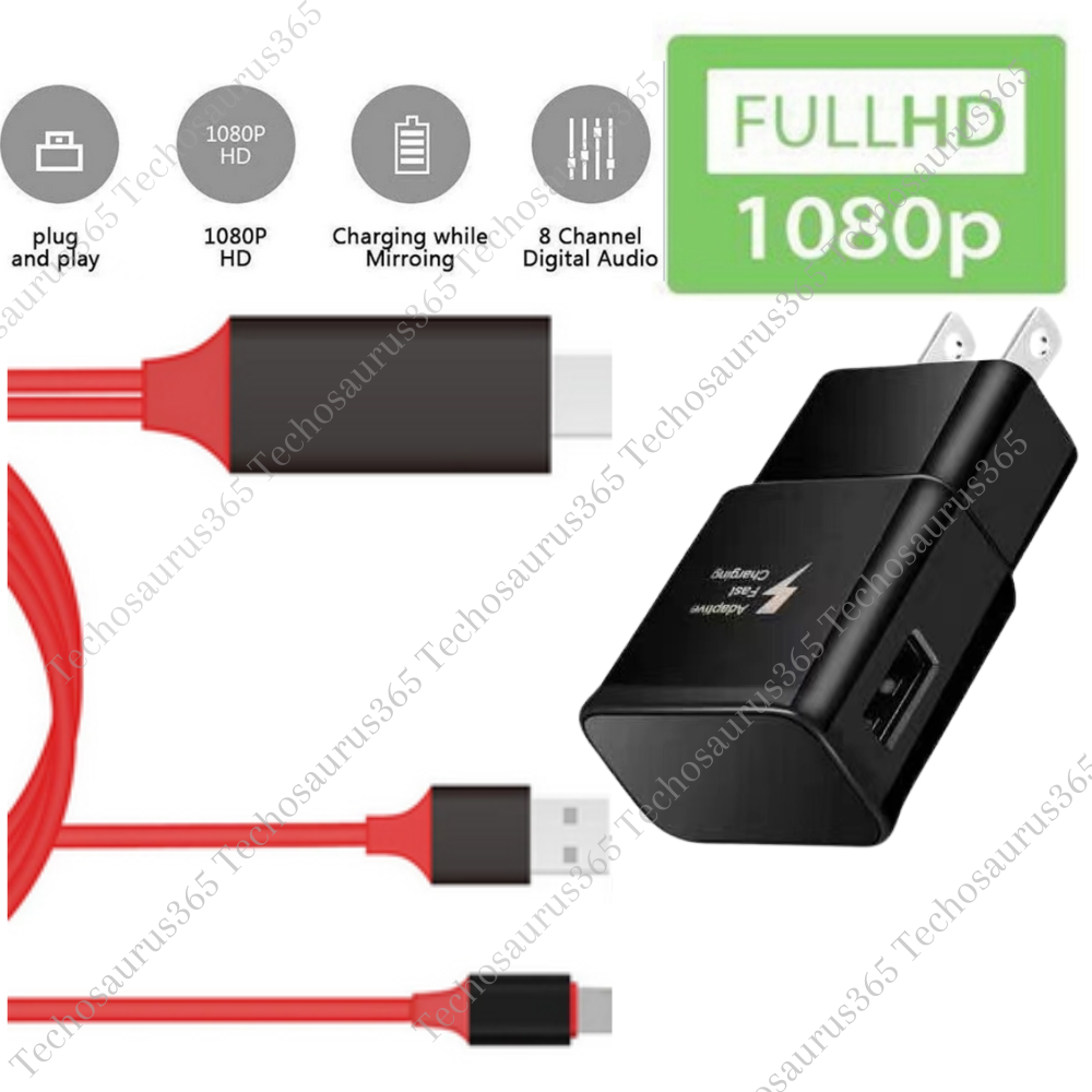 HDMI Mirroring AV Cable Phone to TV HDTV Adapter 1080P for iPhone 14 13 ...