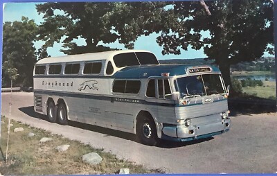 Greyhound Scenicruiser Double Decker Bus Postcard | eBay