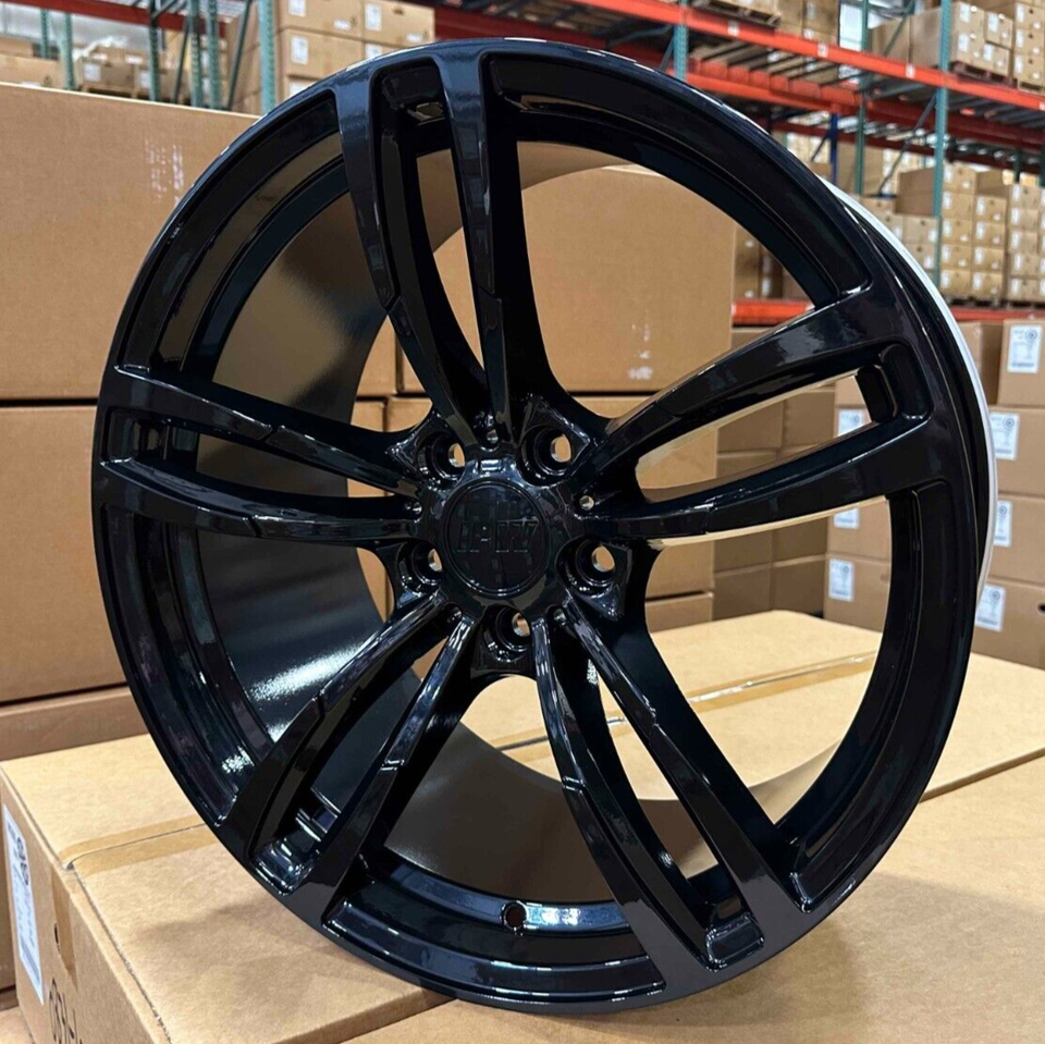 4pc - 19x8.5 WHEELS 5x120 Gloss Black RIMS fits BMW Base model 2 3 5 ...
