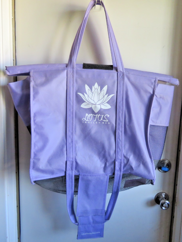Lotus Trolley Large Bag Grocery Shopping Cart Organizer Washable Carry ...