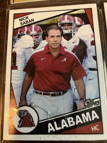 Alabama Football Nick Saban custom card Roll Tide! | eBay