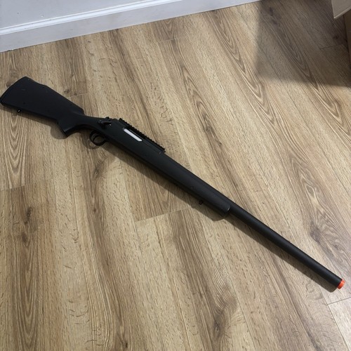 Airsoft Sniper Rifle Spring Bolt Action Gun Black USED | eBay