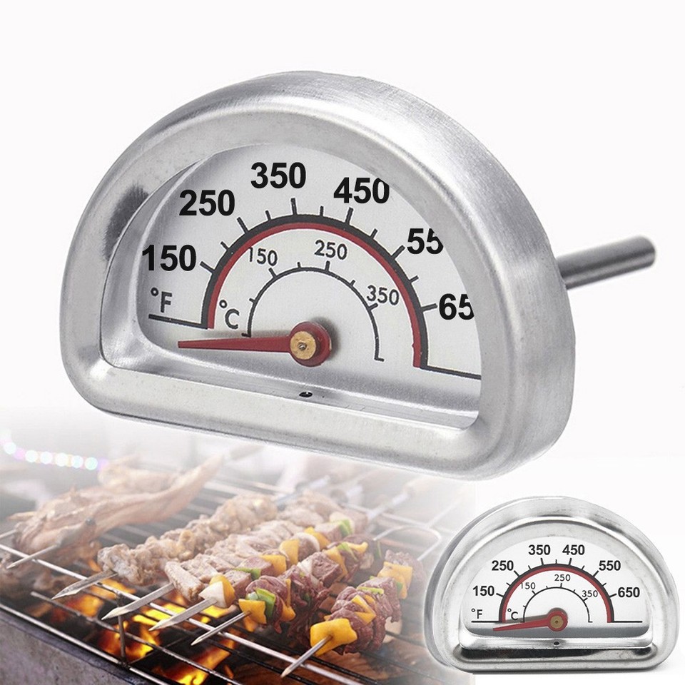 BBQ Oven Thermometer Stainless Steel Thermometer Celsius And Fahrenheit ...