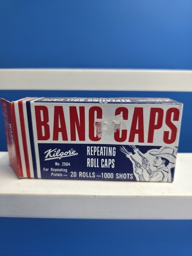 Vintage 1980s Bang Cap Box With 18 Rolls Left Out Of 20 Rolls (1000 ...