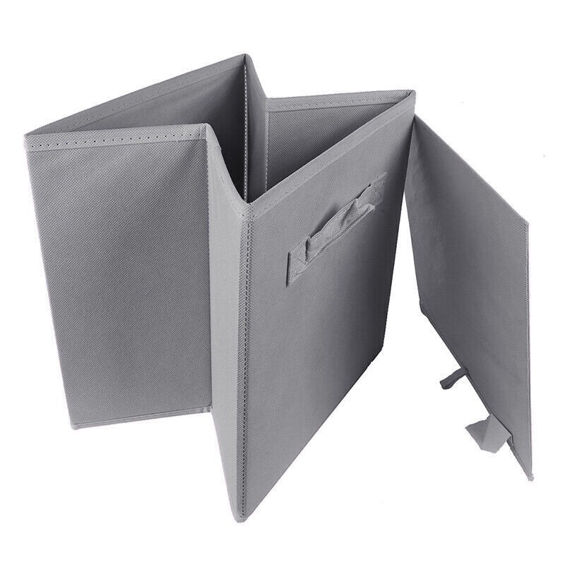 4 Pack Foldable Storage Box Foldable Canvas Drawer Organizer Fabric ...