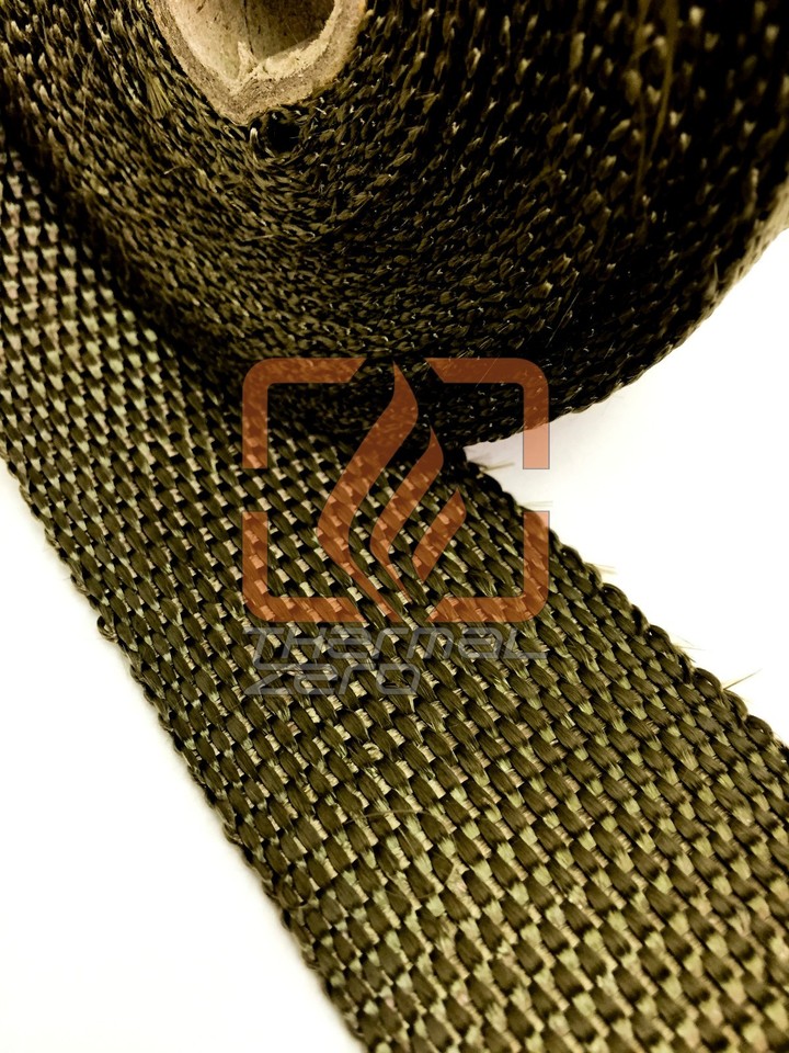 THERMAL ZERO LAVA EXHAUST WRAP HEADER PIPE HEAT INSULATION TAPE ROLL 2 ...