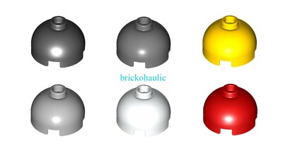 Lego Brick Round 2 x 2 Dome Top - Axle Holder x Shape + Orientation ...