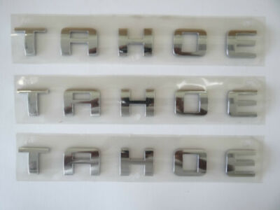 3 OEM Front Door Tailgate Tahoe Emblem Chrome Badge 07-2020 Chevrolet ...