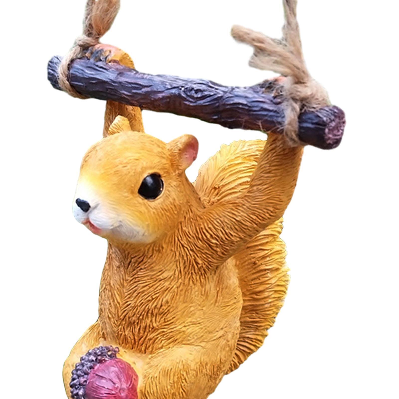 Resin Hanging Squirrel Sculpture Garden Squirrel Statue for Yard | eBay
