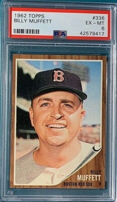 1962 Topps Baseball #336 Billy Muffett PSA 6 Perfectly Centered | eBay