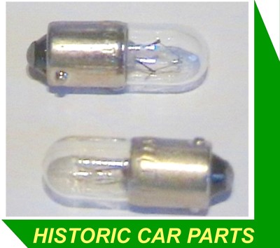 2 x 6volt 2w Peanut Bulb BA9s Panel bulbs 40-60s | eBay