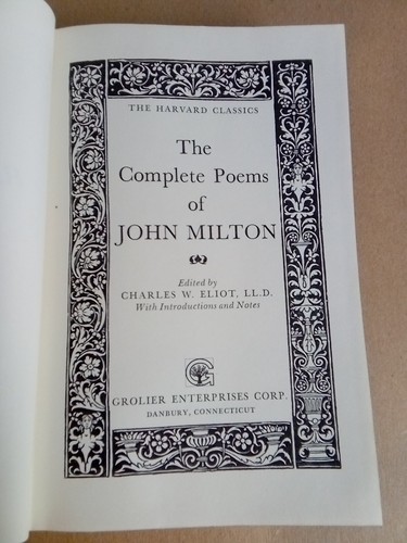 the complete poems of john milton | eBay
