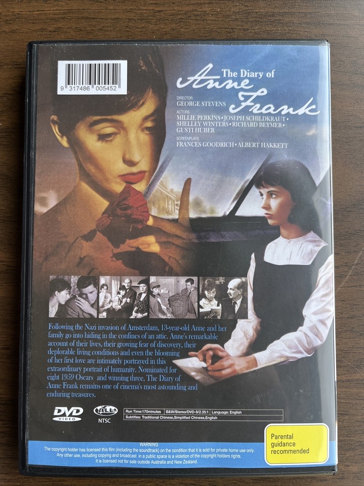 The Diary of Anne Frank (DVD, 1959) | eBay