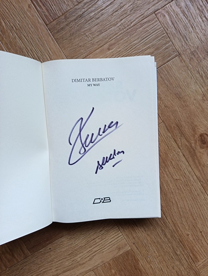 Dimitar Berbatov My Way Signed Book Manchester United Tottenham Hotspur ...