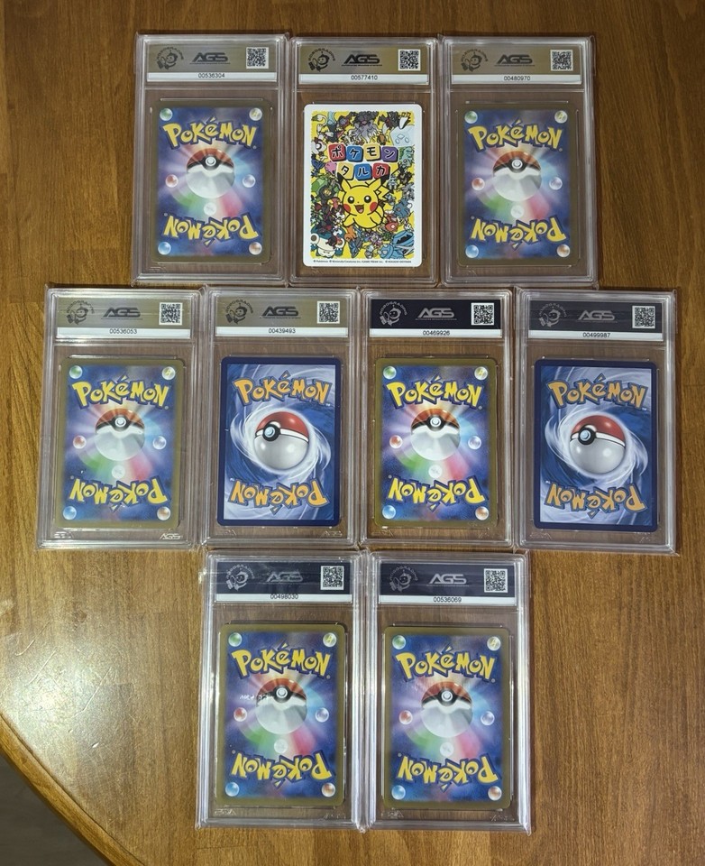 Pokemon AGS Slab Bundle x9 - Japanese Chinese - AR V Full Art NM PSA ...