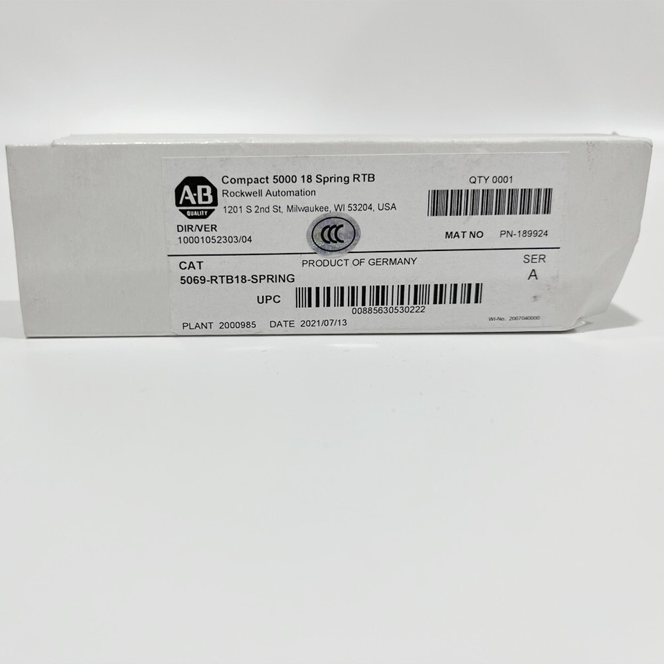 Allen-Bradley 5069-RTB18-SPRING Compact 5000 18 Spring RTB | eBay