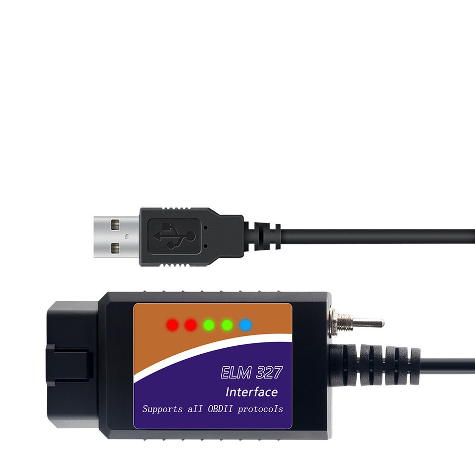 FORScan ELM327 Software OBD2 Scanner Adapter USB Diagnostic Tool Cable ...