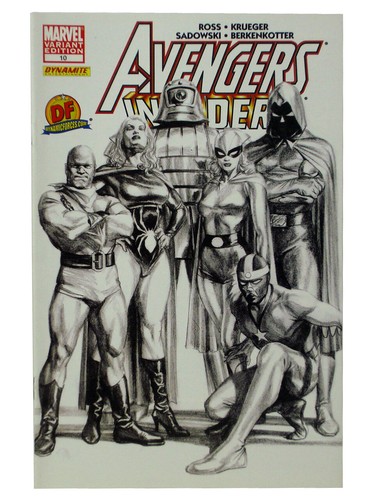 Avengers Invaders #10 Alex Ross Sketch Variant Dynamic Forces Marvel ...