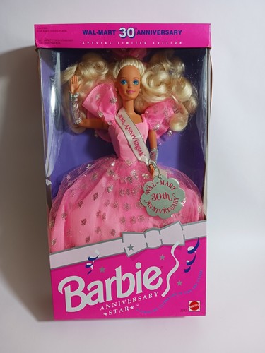 30th Anniversary Star Barbie 1992 Mattel #2282 Wal-Mart Special Limited ...